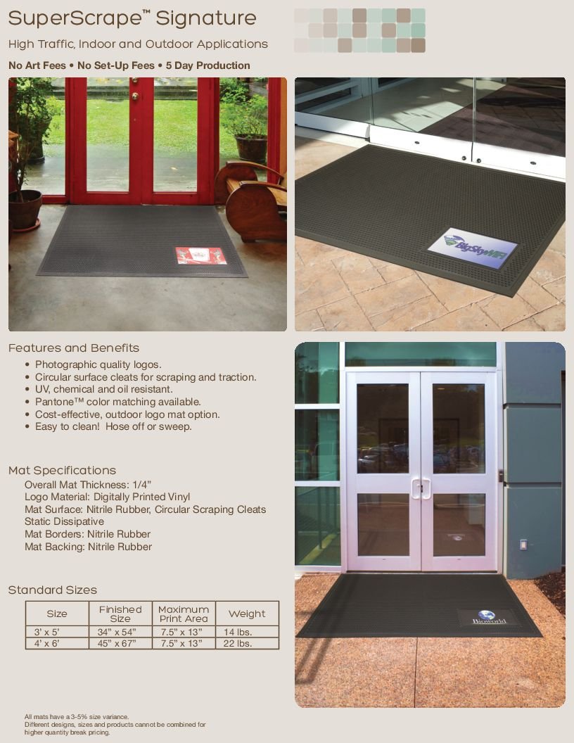 SuperScrape Signature Floor Mat BetterFloormats.com